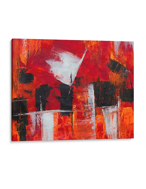 Cuadro Canvas Lab impreso en lienzo La conquista sobre rojo 1