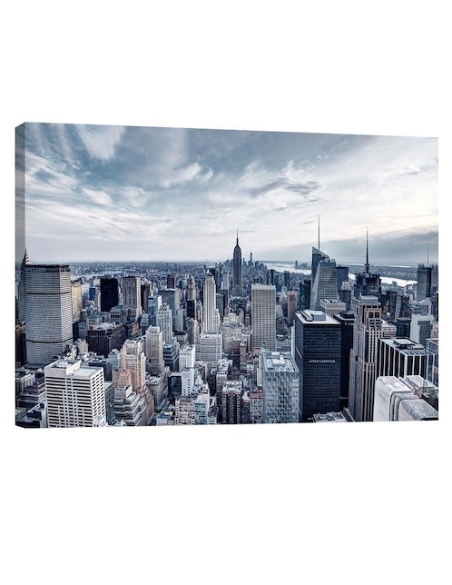 Cuadro decorativo Pixelarte Nueva York Edificios de La Ciudad 1