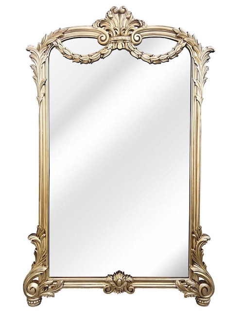Espejo rectangular Lune Art Gallery Realeza tallado a mano 1