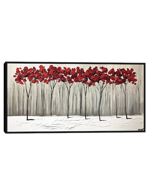 Pintura Cuando el verano y el invierno chocan técnica mixta Cuadros Jr ...