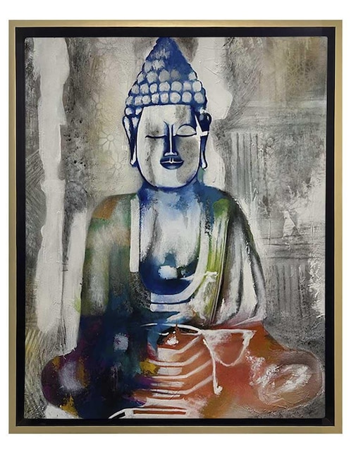 Pintura Buda (Buddha) técnica mixta Lune Art Gallery Espiritualidad 1