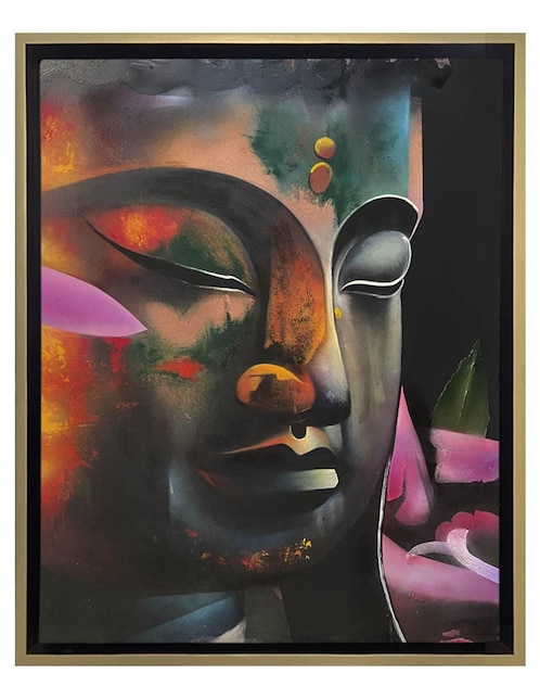 Pintura Buda (Buddha) III técnica mixta Lune Art Gallery Espirituales 1