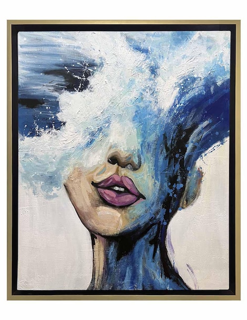 Pintura Lady Ocean técnica acrílico Lune Art Gallery Rostros 1