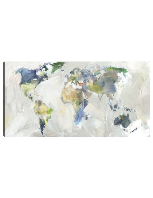 Cuadro decorativo técnica mixta Cuadros Jr Mapas 1