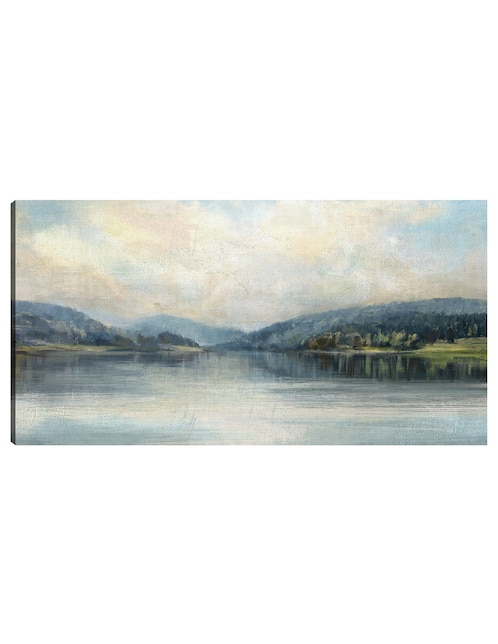 Cuadro decorativo Silencio junto al lago técnica mixta Cuadros Jr Lagos 1