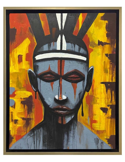 Pintura Sebaz técnica acrílico Lune Art Gallery Tribal 1