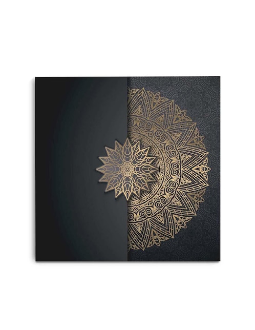 Cuadro decorativo Canvas Art mandala elegante con barniz a registro 1
