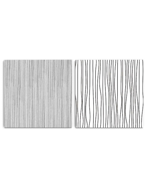 Cuadro decorativo Canvas Art set de líneas verticales divisorias con ...