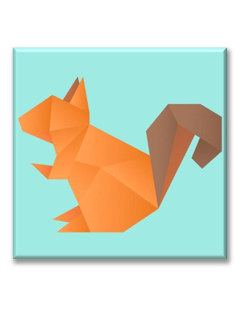 Cuadro decorativo Industria Grafica Ciento 23 ardilla origami 1
