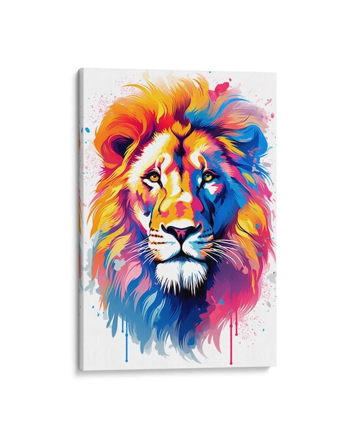 Cuadro decorativo Canvas Lab el leon 1