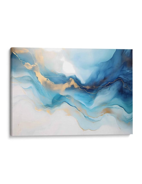 Cuadro decorativo Canvas Lab oro en el azul 1