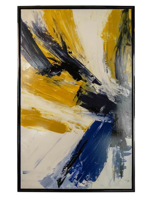 Cuadro decorativo Ecléctico abstract yellow & blue 1
