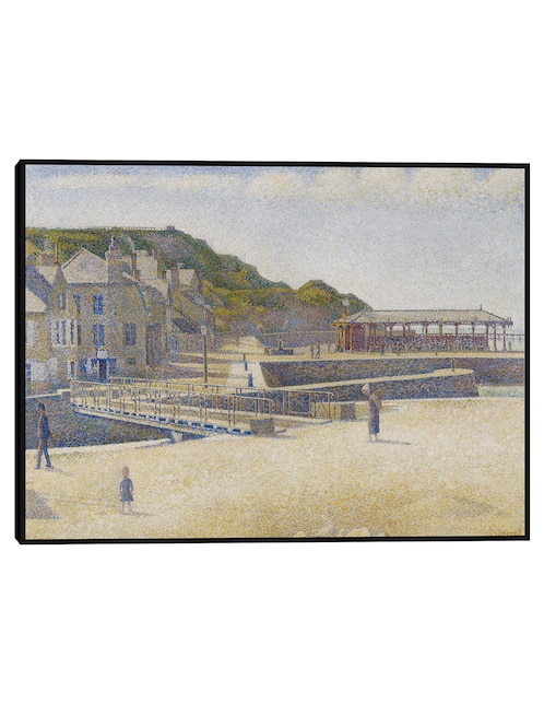 Cuadro decorativo Puerto-en-Bessin (1888) técnica mixta Cuadros Jr Playas 1
