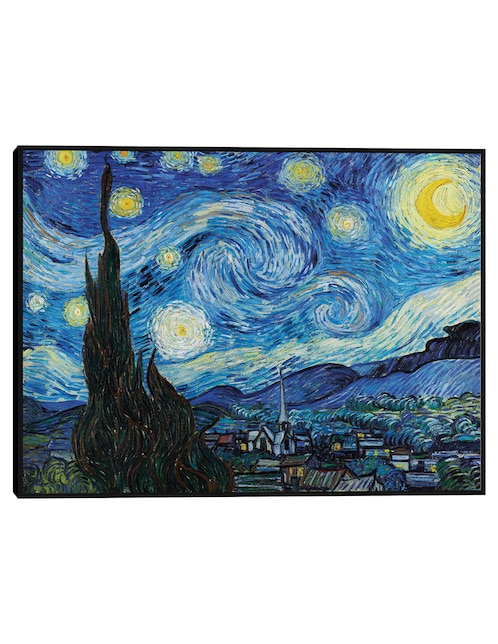 Cuadro decorativo La Noche Estrellada (1889) técnica mixta Cuadros Jr ...