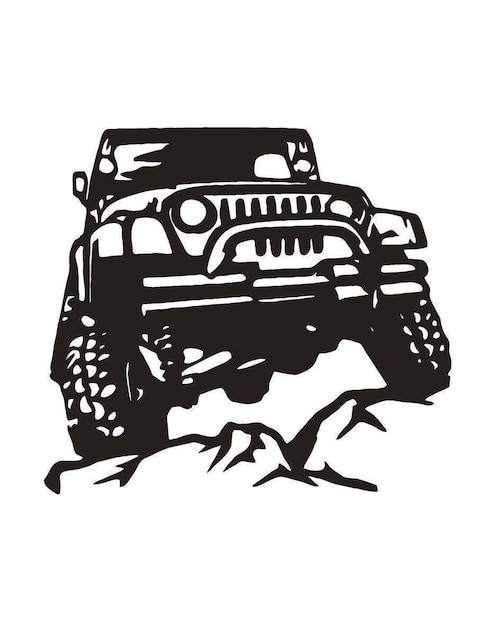 Figura decorativa Pigo Jeep de MDF 1