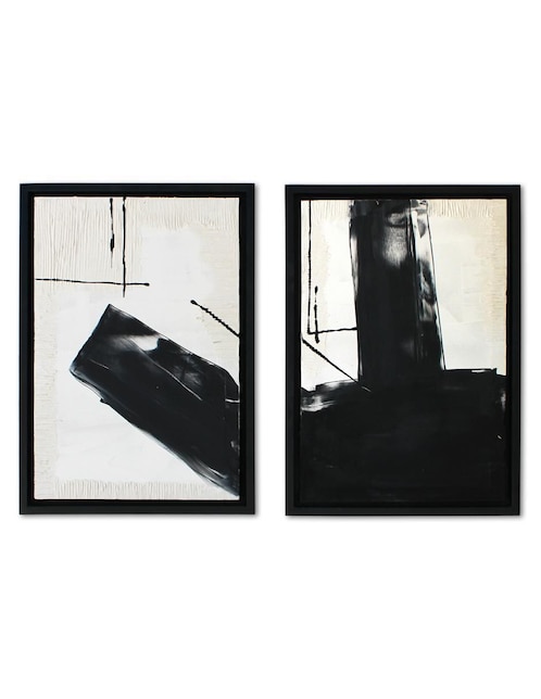 Cuadro decorativo Ecléctico renacer abstracto de 2 piezas 1