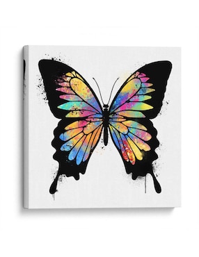 Litografía Canvas Lab Mariposa Colores técnica Impresión
