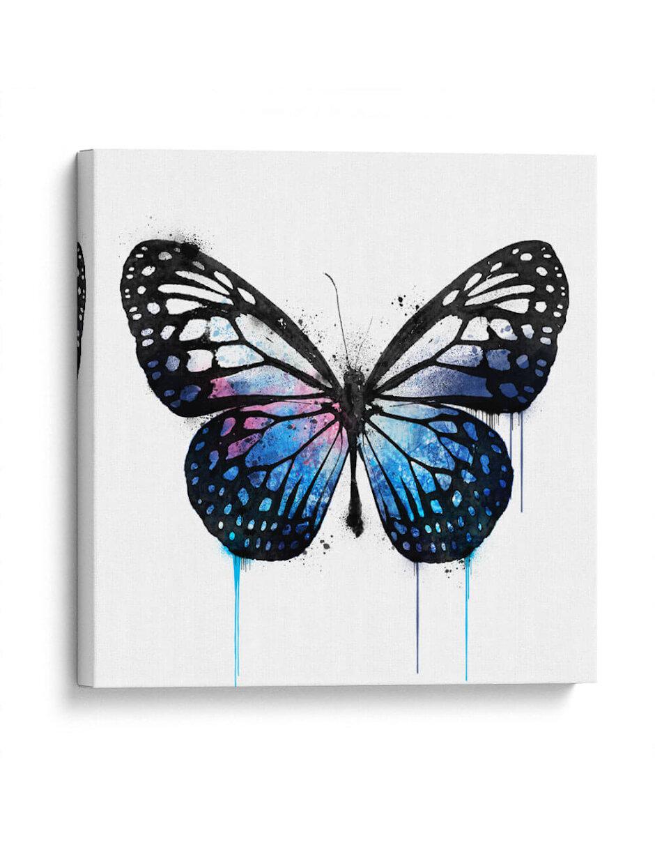 Litografía Canvas Lab Mariposa Azul técnica Impresión