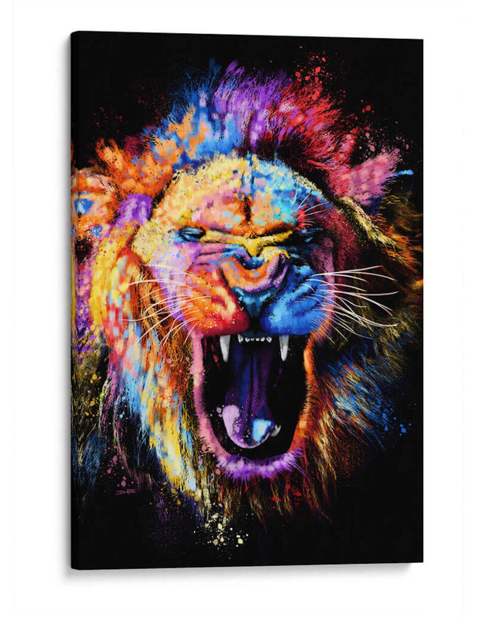 Litografía Canvas Lab León Rugiendo técnica Impresión | Liverpool.com.mx