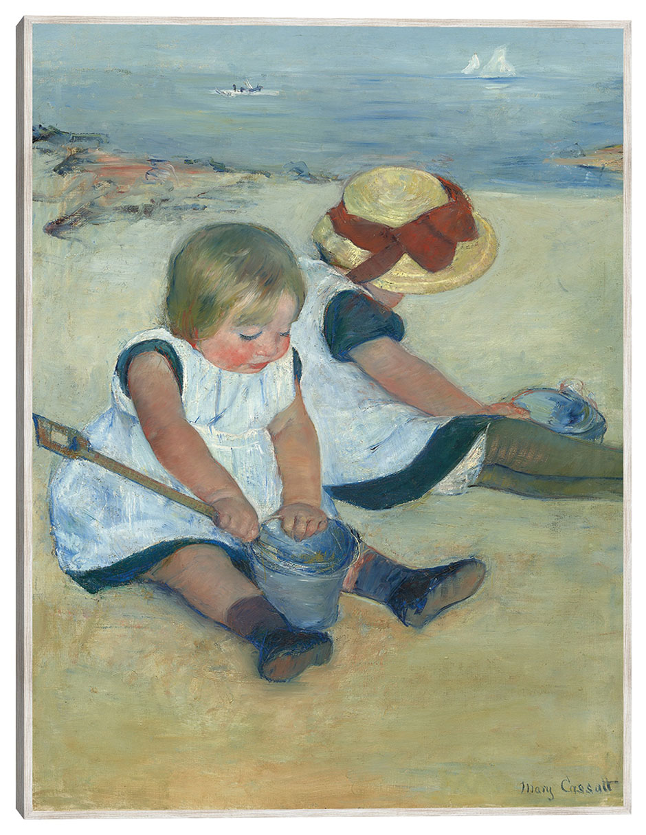 Cuadro decorativo Niños Jugando En La Playa (1884) técnica mixta ...